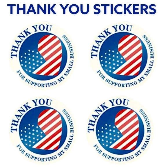 patriot | Other | 5 Thank You Stickers Patriotic Flag | Poshmark